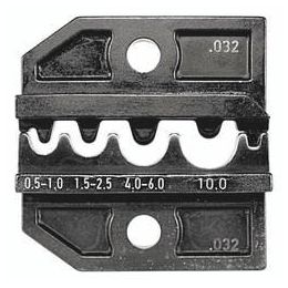 Rennsteig Werkzeuge Crimp-Einsatz 0,5 -10,0mm f&uuml;r Crimp-Systemzange 624 032 3 0 Crimpeinsatz Unisolierte Kabelschuhe, Unisolierte Verbinder 0.5 bis 10 mm&sup2;