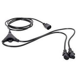 HAWA 1008272 Kaltger&auml;te Y-Kabel Schwarz 2.35 m