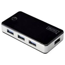 Digitus DA-70231 USB-Hub 4 Port USB-A USB 3.0 5 GBit/s Schwarz, Silber DA-70231