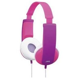 JVC HA-KD5-P-E On Ear Kopfh&ouml;rer kabelgebunden Pink, Lila Lautst&auml;rkebegrenzung, Leichtb&uuml;gel Kinder