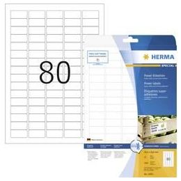 Herma 10901 Universal-Etiketten 35.6 x 16.9 mm Papier Wei&szlig; 2000 St. Permanent haftend Tintenstrahldrucker, Laserdrucker, Farblaserdrucker, Kopierer,