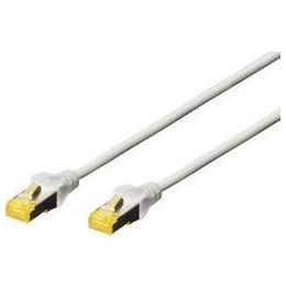 Digitus DK-1644-A-020 RJ45 Netzwerkkabel, Patchkabel CAT 6a S/FTP 2.00 m Grau Halogenfrei, verdrillte Paare, mit Rastnasenschutz, Flammwidrig 1 St.