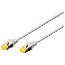 Digitus DK-1644-A-070 RJ45 Netzwerkkabel, Patchkabel CAT 6a S/FTP 7.00 m Grau Halogenfrei, verdrillte Paare, mit Rastnasenschutz, Flammwidrig 1 St.