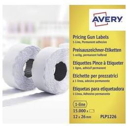 Avery-Zweckform Preis-Etiketten PLP1226 Permanent haftend Etiketten-Breite: 26 mm Etiketten-H&ouml;he: 12 mm Wei&szlig; 15000 St.