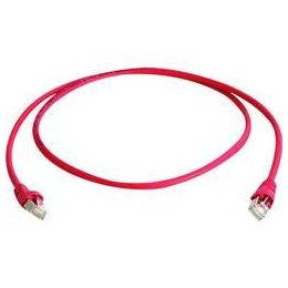 Teleg&auml;rtner RJ45 (gekreuzt) Netzwerk Anschlusskabel CAT 6a S/FTP 3.00 m Rot Flammwidrig, Halogenfrei