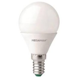 Megaman LG2605.5 E14 2800K LED EEK F (A - G) E14 Tropfenform 5.5 W = 40 W Warmwei&szlig; (&Oslash; x L) 45 mm x 83.00 mm 1 St.