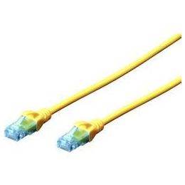 Digitus DK-1512-020/Y RJ45 Netzwerkkabel, Patchkabel CAT 5e U/UTP 2.00 m Gelb verdrillte Paare 1 St.