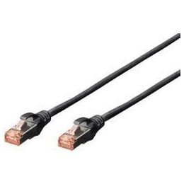 Digitus DK-1644-070/BL RJ45 Netzwerkkabel, Patchkabel CAT 6 S/FTP 7.00 m Schwarz Halogenfrei, verdrillte Paare, mit Rastnasenschutz, Flammwidrig 1 St.