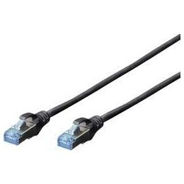 Digitus DK-1532-010/BL RJ45 Netzwerkkabel, Patchkabel CAT 5e SF/UTP 1.00 m Schwarz verdrillte Paare 1 St.
