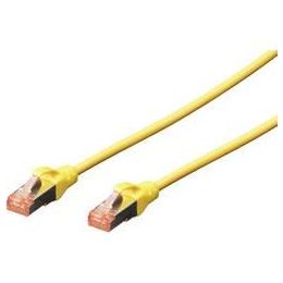 Digitus DK-1644-030/Y RJ45 Netzwerkkabel, Patchkabel CAT 6 S/FTP 3.00 m Gelb Halogenfrei, verdrillte Paare, mit Rastnasenschutz, Flammwidrig 1 St.