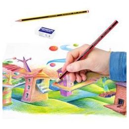 Staedtler Farbstift Noris Club&reg; 144 Promotion Set sechskant 61 SET6 Gelb, Rot, Blau, Lichtblau, Bordeauxrot, Orange, Hautfarben, Gr&uuml;n, Gelbgr&uuml;n, Rotlila,