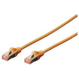 Digitus DK-1644-010/OR RJ45 Netzwerkkabel, Patchkabel CAT 6 S/FTP 1.00 m Orange Halogenfrei, verdrillte Paare 1 St.