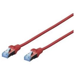 Digitus DK-1532-020/R RJ45 Netzwerkkabel, Patchkabel CAT 5e SF/UTP 2.00 m Rot verdrillte Paare 1 St.