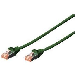 Digitus DK-1644-010/G RJ45 Netzwerkkabel, Patchkabel CAT 6 S/FTP 1.00 m Gr&uuml;n Halogenfrei, verdrillte Paare, mit Rastnasenschutz, Flammwidrig 1 St.