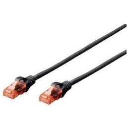 Digitus DK-1612-030/BL RJ45 Netzwerkkabel, Patchkabel CAT 6 U/UTP 3.00 m Schwarz verdrillte Paare 1 St.