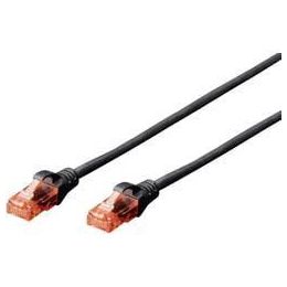 Digitus DK-1612-020/BL RJ45 Netzwerkkabel, Patchkabel CAT 6 U/UTP 2.00 m Schwarz verdrillte Paare 1 St.
