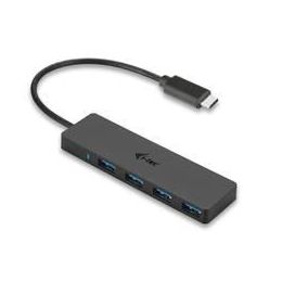 i-tec C31HUB404 USB-Hub 4 Port USB-A USB 3.0 5 GBit/s mit USB-C&reg; Stecker Schwarz C31HUB404
