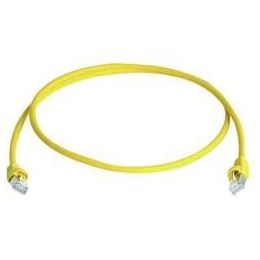 Teleg&auml;rtner 100009130 RJ45 Netzwerkkabel, Patchkabel CAT 6a S/FTP 15.00 m Gelb Flammwidrig, mit Rastnasenschutz, Paarschirm, doppelt geschirmt, Halogenfrei,
