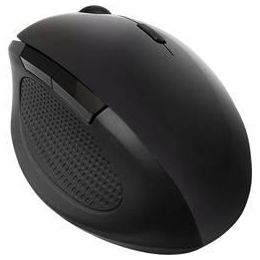 LogiLink ID0139 Ergonomische Maus Funk Optisch Schwarz 6 Tasten 1600 dpi Ergonomisch
