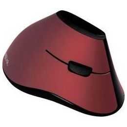 LogiLink ID0159 Ergonomische Maus Funk Optisch Schwarz, Rot 5 Tasten 1200 dpi Ergonomisch