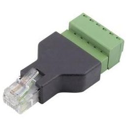 TRU COMPONENTS FL-30 RJ 12 Terminal Adapter FL-30 Stecker, gerade Polzahl Sensoren 6P6C 1 St.