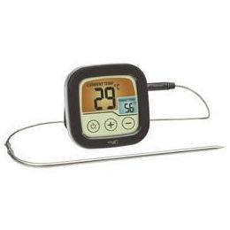 TFA Dostmann 14.1509.01 Grill-Thermometer &Uuml;berwachung der Kerntemperatur, mit Touchscreen, Kabelsensor Braten, Grillgut