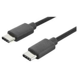 Digitus USB-Kabel USB 2.0 USB-C&reg; Stecker, USB-C&reg; Stecker 1.00 m Schwarz AK-300138-010-S