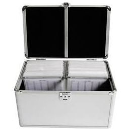 MediaRange CD Koffer 200 CDs/DVDs/Blu-rays Aluminium Silber 1 St. (B x H x T) 301 x 180 x 190 mm BOX75