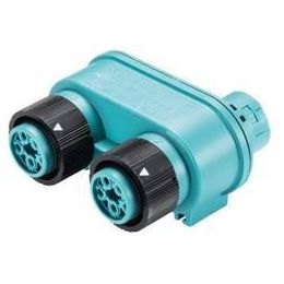 Wieland Electric 46.050.1253.6 Rundstecker Verteiler Gesamtpolzahl: 4 + PE Serie (Rundsteckverbinder): RST&reg; MINI 1 St.