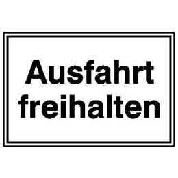 SafetyMarking 11.5238 Hinweisschild Ausfahrt freihalten Aluminium (B x H) 250 mm x 150 mm 1 St.
