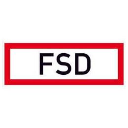 SafetyMarking 21.2856 Hinweisschild FSD Folie selbstklebend (B x H) 210 mm x 74 mm 1 St.