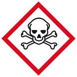 SafetyMarking 21.B1024 GHS-Gefahrenpiktogramm 06 Totenkopf Folie selbstklebend (B x H) 50 mm x 50 mm 1 St.