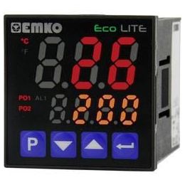 Emko ecoLITE.4.6.2R.0.0 Temperaturregler Pt100, J, K, R, S, T, L -199 bis +999 &deg;C Relais 5 A (L x B x H) 90 x 48 x 48 mm