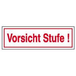 SafetyMarking 41.5372 Hinweisschild Vorsicht Stufe Kunststoff (B x H) 250 mm x 70 mm 1 St.