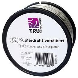 TRU COMPONENTS Kupferdraht Au&szlig;en-Durchmesser (ohne Isolierlack): 1 mm 50 m