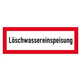 SafetyMarking 26.2578 Hinweisschild L&ouml;schwassereinspeisung Folie selbstklebend (B x H) 297 mm x 105 mm 1 St.