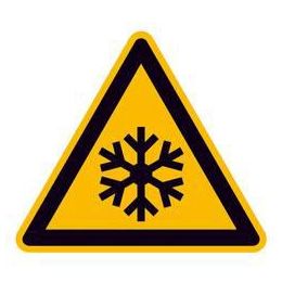 Warnschild Niedrige Temperatur/Frost Folie selbstklebend 100 mm ISO 7010 1 St.