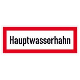 SafetyMarking 21.2871 Hinweisschild Hauptwasserhahn Folie selbstklebend (B x H) 97 mm x 105 mm 1 St.