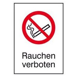 Verbotsschild Rauchen verboten Folie selbstklebend (B x H) 105 mm x 148 mm ISO 7010 1 St.