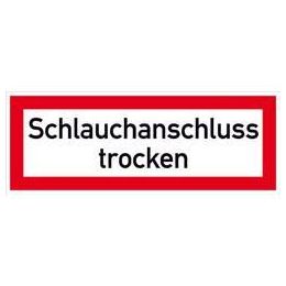 SafetyMarking 11.2586 Hinweisschild Schlauchanschluss trocken Aluminium (B x H) 297 mm x 105 mm 1 St.