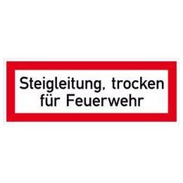 SafetyMarking 21.2881 Hinweisschild Steigleitung, trocken Folie selbstklebend (B x H) 297 mm x 105 mm 1 St.