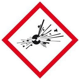 SafetyMarking 21.B1011 GHS-Gefahrenpiktogramm 01 explodierende Bombe Folie selbstklebend (B x H) 200 mm x 200 mm 1 St.