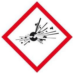 SafetyMarking 21.B1010 GHS-Gefahrenpiktogramm 01 explodierende Bombe Folie selbstklebend (B x H) 100 mm x 100 mm 1 St.