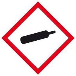 SafetyMarking 21.B1018 GHS-Gefahrenpiktogramm 04 Gasflasche Folie selbstklebend (B x H) 50 mm x 50 mm 1 St.