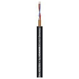 Sommer Cable 200-0371 Mikrofonkabel 2 x 0.14 mm&sup2; Schwarz Meterware