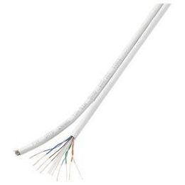 TRU COMPONENTS Duplex-Netzwerkkabel CAT 6 F/UTP 8 x 2 x 0.196 mm&sup2; Wei&szlig; 100 m