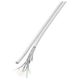 TRU COMPONENTS Duplex-Netzwerkkabel CAT 6 SF/UTP 8 x 2 x 0.196 mm&sup2; Wei&szlig; 100 m