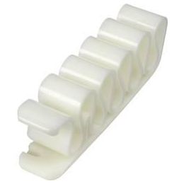TRU COMPONENTS Kabelclip selbstklebend 1572343 B&uuml;ndel-&Oslash;-Bereich 8 mm (max) Wei&szlig; 1 St.