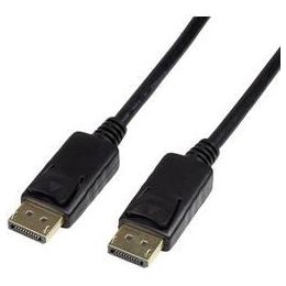 LogiLink DisplayPort Anschlusskabel DisplayPort Stecker, DisplayPort Stecker 5.00 m Schwarz CV0074 DisplayPort-Kabel
