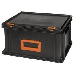 Alutec 139220110188 Kunststoffbox Magnus PC 20 (B x H x T) 400 x 233 x 300 mm Schwarz, Orange 1 St.